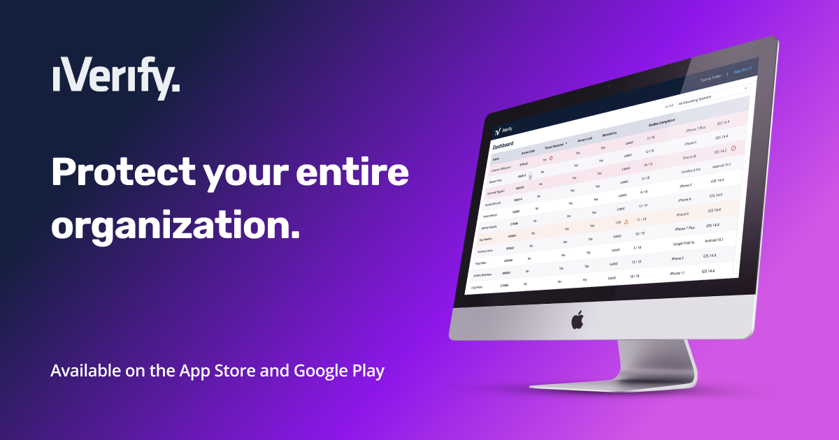 iVerify for Enterprise | iPhone and Android Security for Your Organization